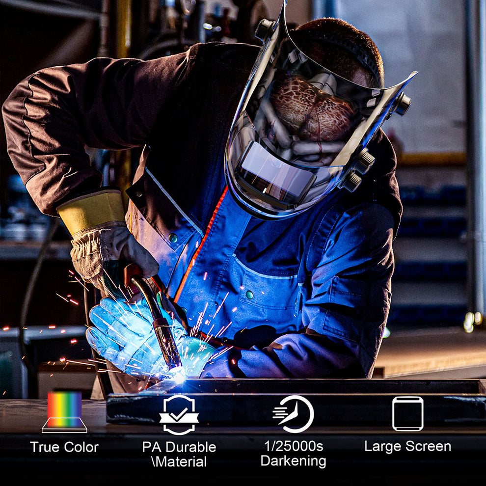 Auto Darkening Large Viewing Screen Welding Helmet Alien Hunter ...