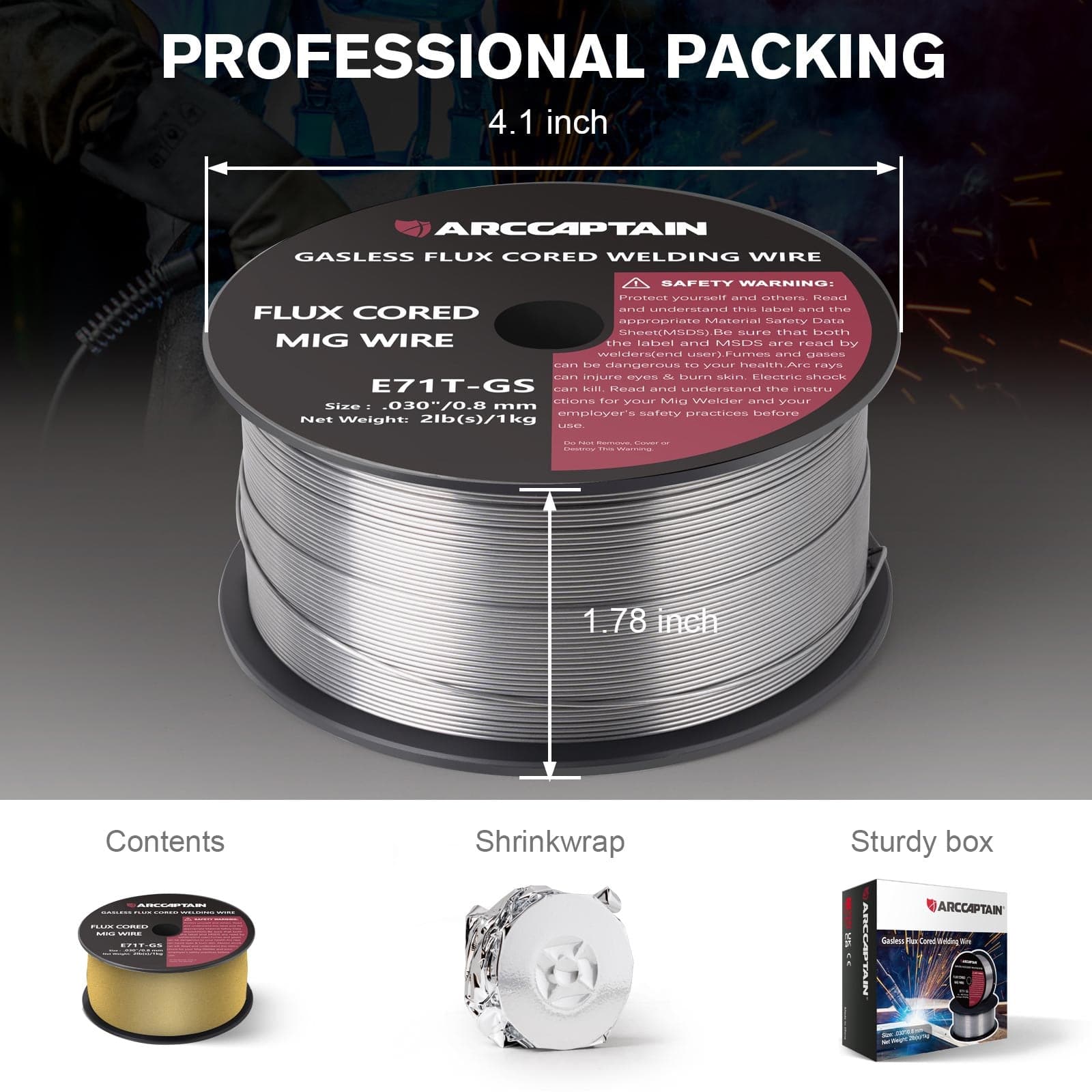 E71T-GS Spool Gasless Carbon Steel Mig Flux Core Welding Wire